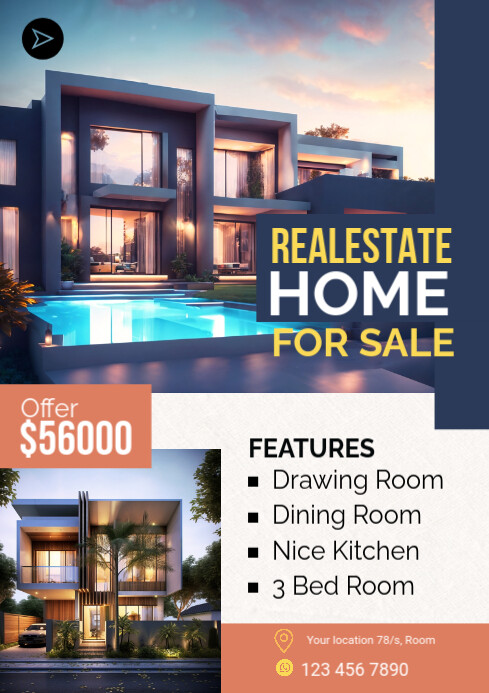 Professional Real Estate Flyer A2 Template | PosterMyWall