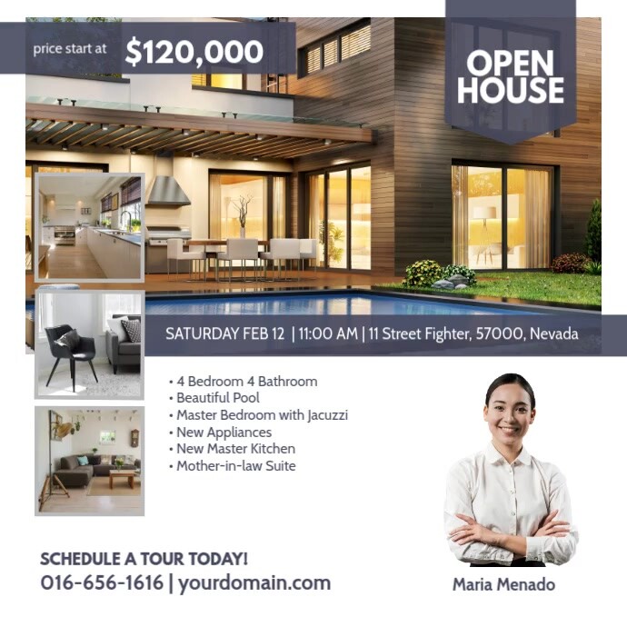 Copy of Professional Real Estate Open House Instagram Ad Template ...