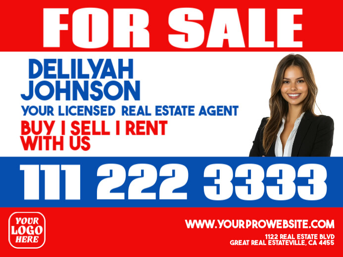 Plantilla de Professional Realtor Yard Sign | PosterMyWall