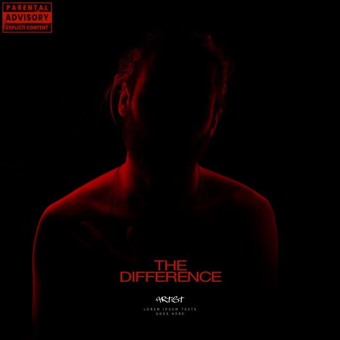 Copy of Professional Red Album Cover Design | PosterMyWall