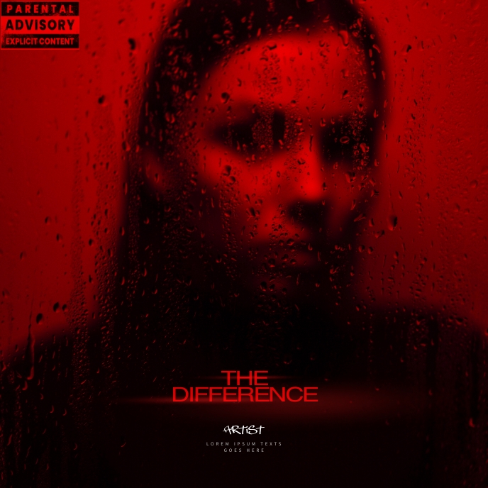 Professional Red Album Cover Design Template | PosterMyWall