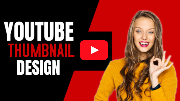 Professional Red And Black Youtube Thumbnail Template | PosterMyWall