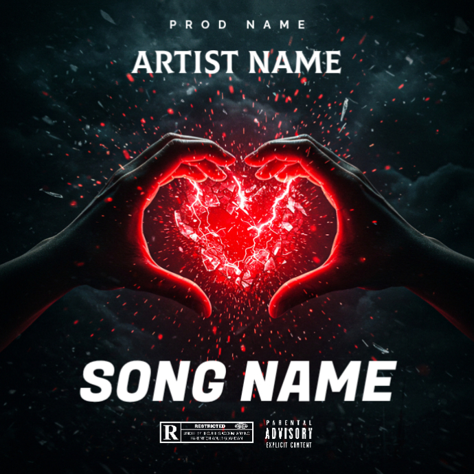 Plantilla de Professional Red Love Album Cover | PosterMyWall