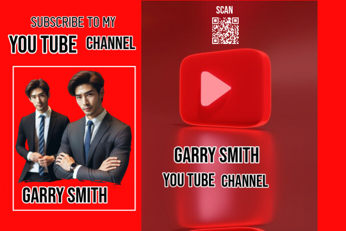 Copy of Professional Red Youtube Subscribe Poster | PosterMyWall
