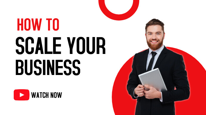 Professional Red Youtube Thumbnail Template | PosterMyWall