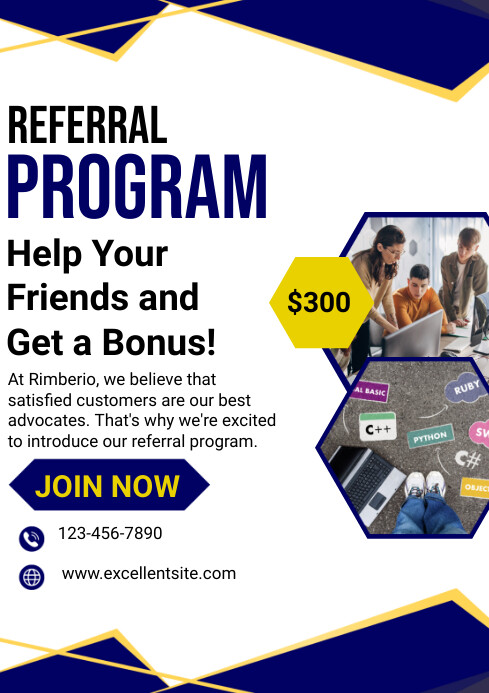 Plantilla de Professional Referral Program A4 | PosterMyWall