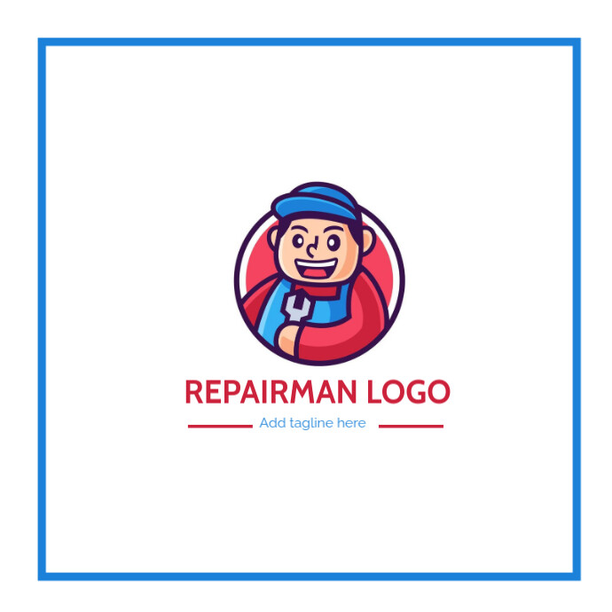 Professional Repairman Logo, Repairman Logo Template, Repairman Mascot ...
