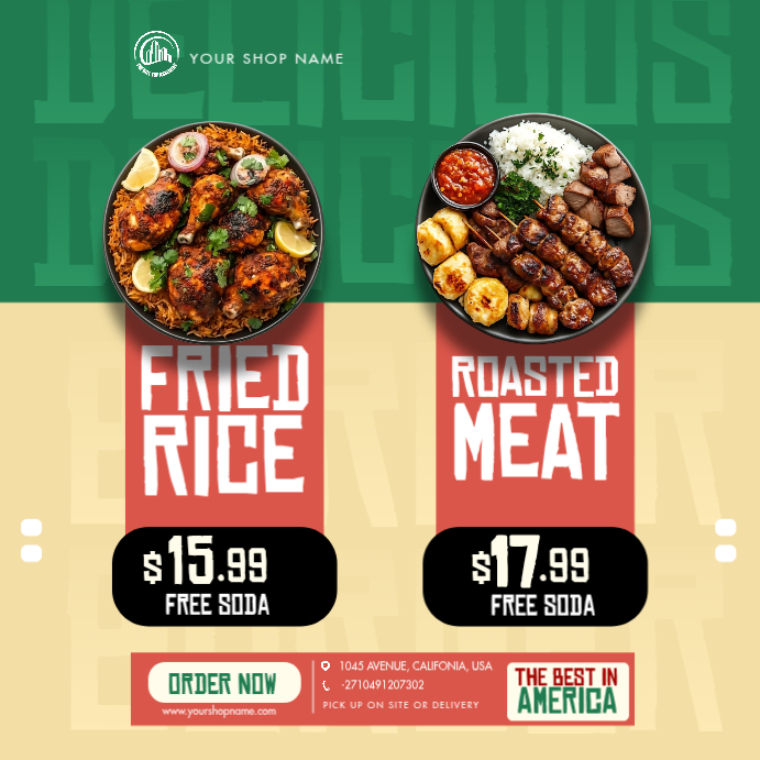Professional Restaurant Flyer Design, Food Promotion Poster, Fast Food ...