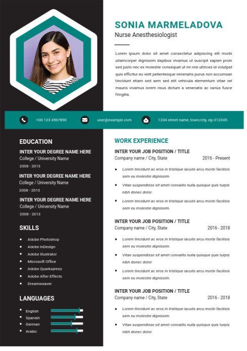 Professional Resume Template | PosterMyWall