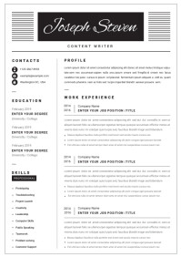 Creative Resume Template | PosterMyWall