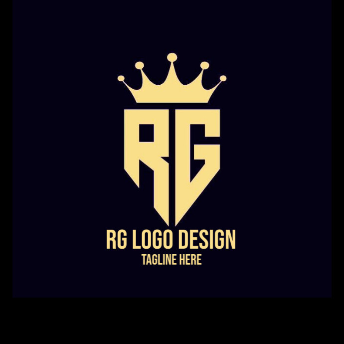 Professional Rg Logo Design Logo เทมเพลต | PosterMyWall