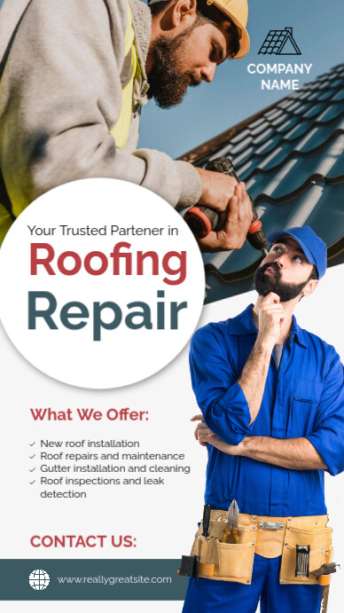 Copy of Professional Roofing Services Advertisement Template | PosterMyWall
