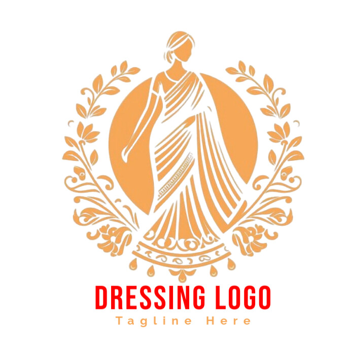 Professional Saree With Women Figure Clothing Logo Design Logo Template ...