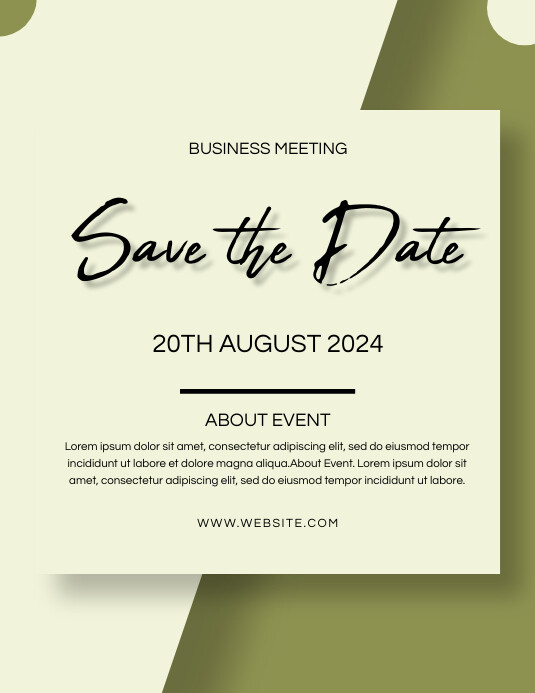 Copy of Professional Save The Date Flyer (us Letter) | PosterMyWall