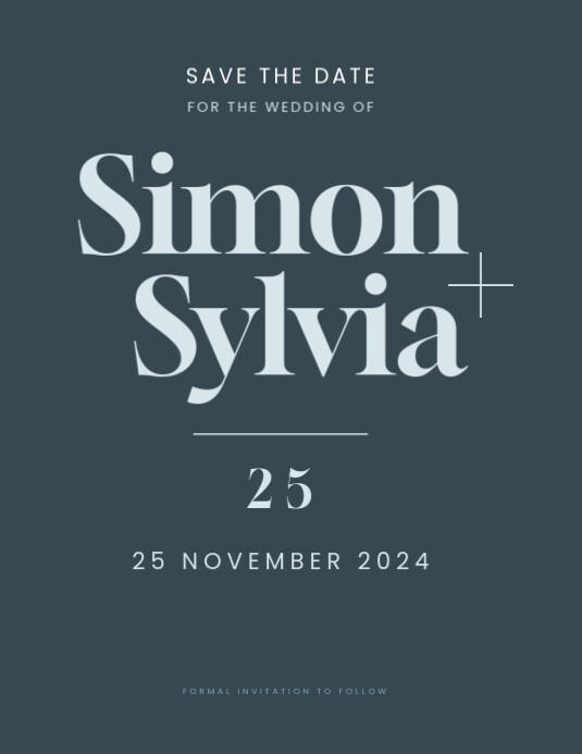 Copy of Professional Save The Date Flyer (us Letter) | PosterMyWall