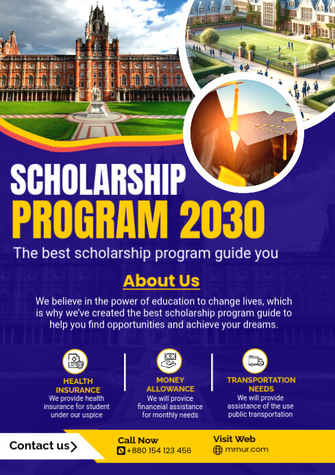 Professional Scholarship Program A1 Template | PosterMyWall