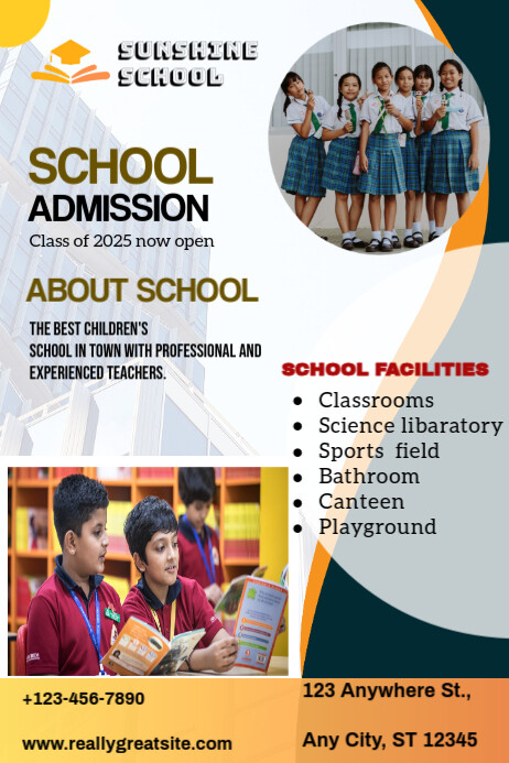Professional School Admission Advertisement Poster Template | PosterMyWall