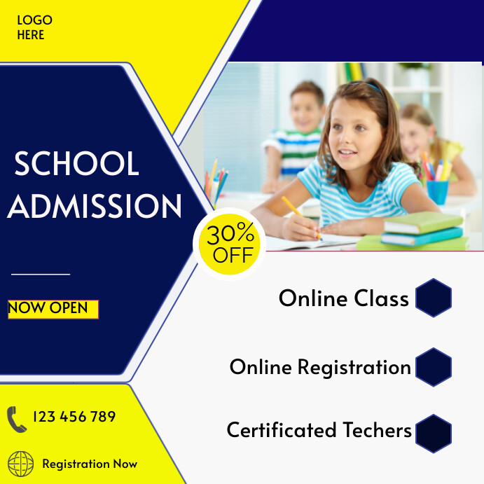 Professional School Admisson Instagram Post-Vorlage | PosterMyWall