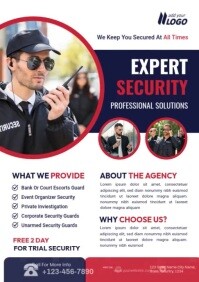 Professional Security Service Flyer Template | PosterMyWall