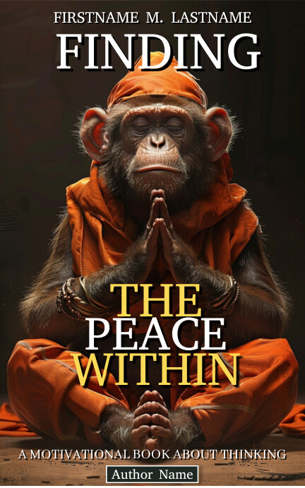 Professional Self Help Book Monkey Kindle/boo Template | PosterMyWall