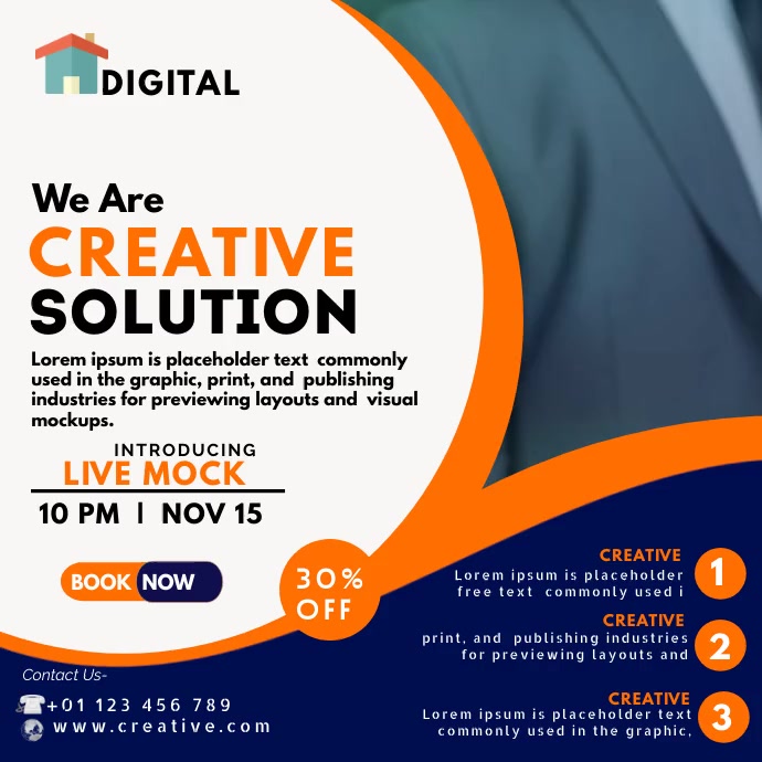 Professional Service IT solution template | PosterMyWall