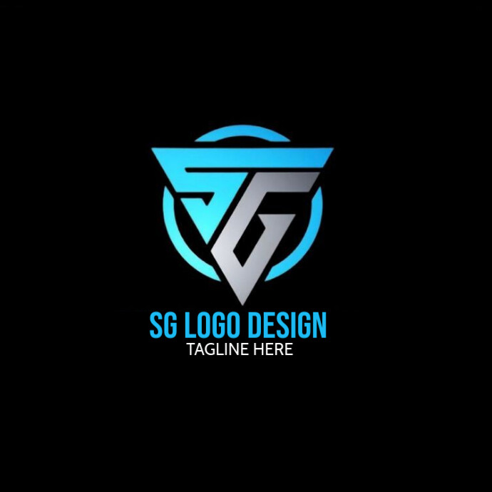 Modèle Professional Sg Letter Logo Design For Brand Business Or Company ...