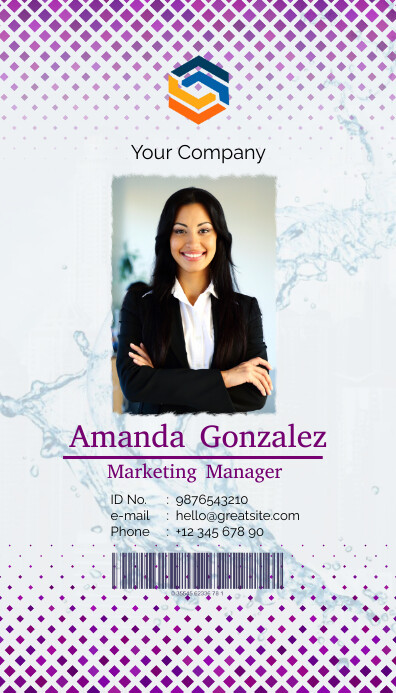 Professional Simple Id Business Card Template | PosterMyWall