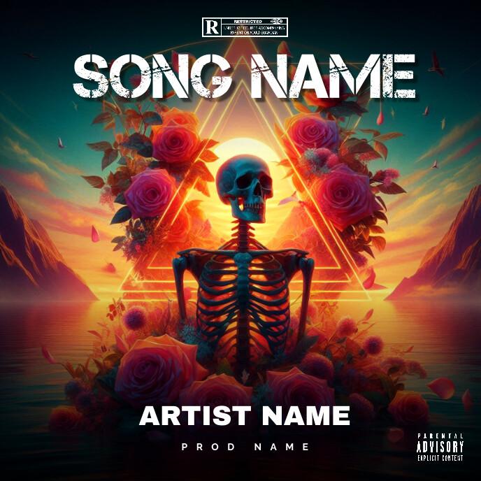 Professional Skeleton Album Cover Template | PosterMyWall