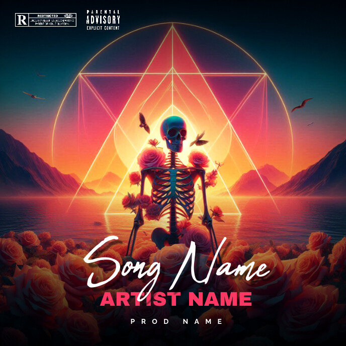 Professional Skeleton Album Cover Template | PosterMyWall