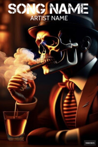 skeleton Album Cover Template | PosterMyWall