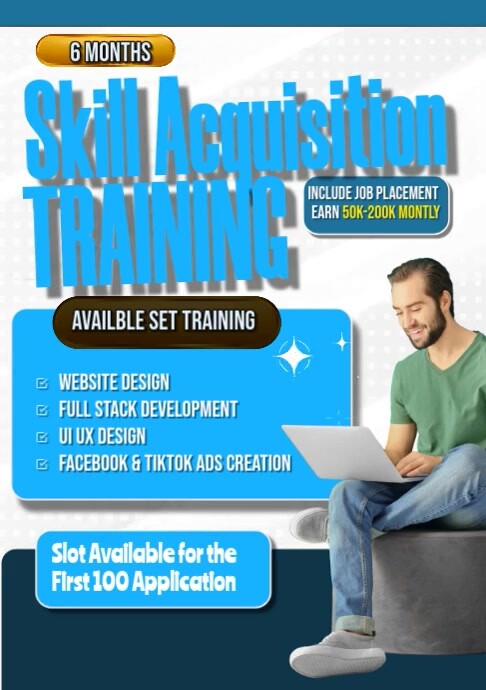 Professional Skill Acquisition A4 Template | PosterMyWall