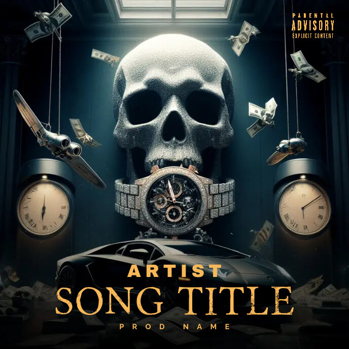 Professional Skull Album Cover-Vorlage | PosterMyWall