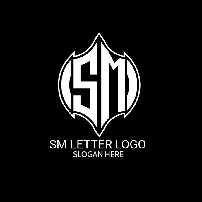 Professional Sm Letter Logo Logo Templat | PosterMyWall