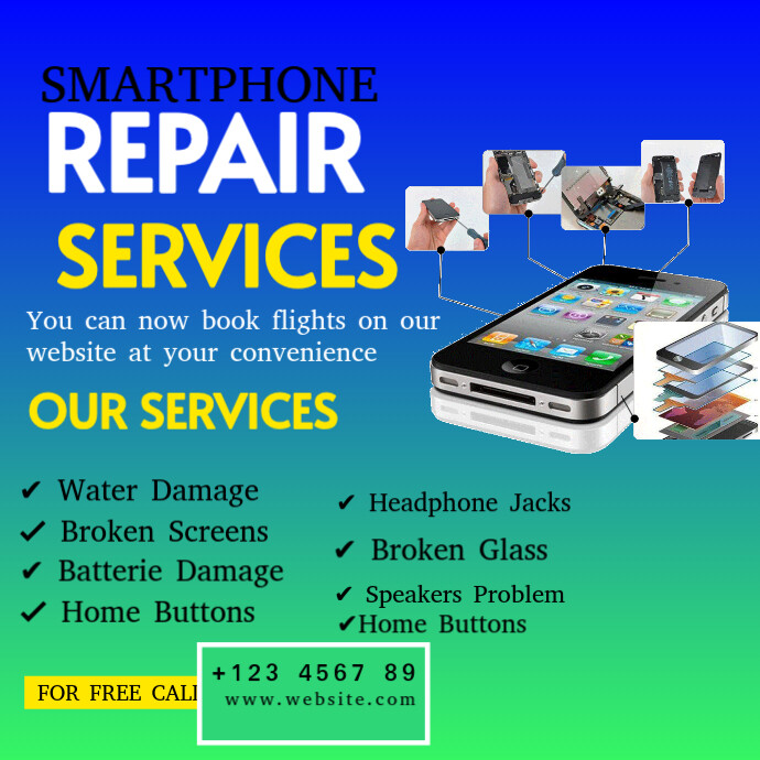 Professional Smartphone Repair Logo Templat | PosterMyWall