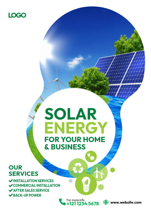 Copy of Professional Solar Energy A4 | PosterMyWall