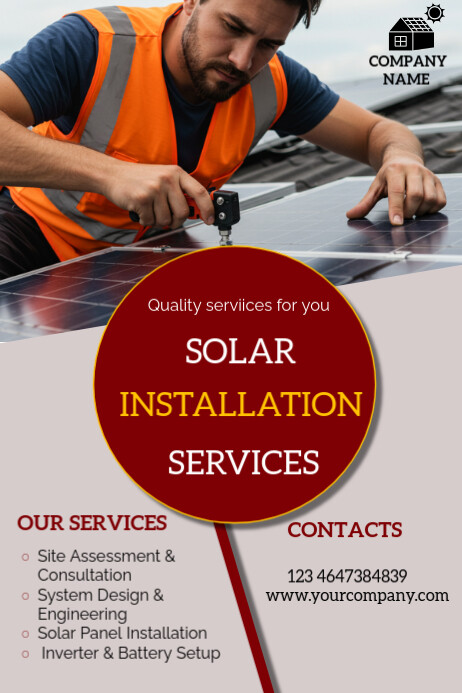 Copy of Professional Solar Installation Template | PosterMyWall