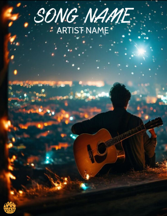 Professional Song Album Cover Flyer (us Letter) Template | PosterMyWall
