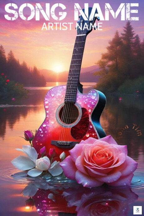 Professional Song Music Guitar Album Cover Art Template Poster ...