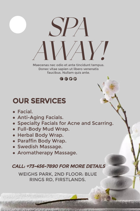 Copy of PROFESSIONAL SPA POSTERS (1) | PosterMyWall