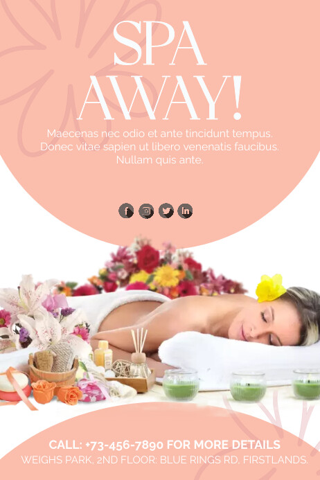 PROFESSIONAL SPA POSTERS Template | PosterMyWall