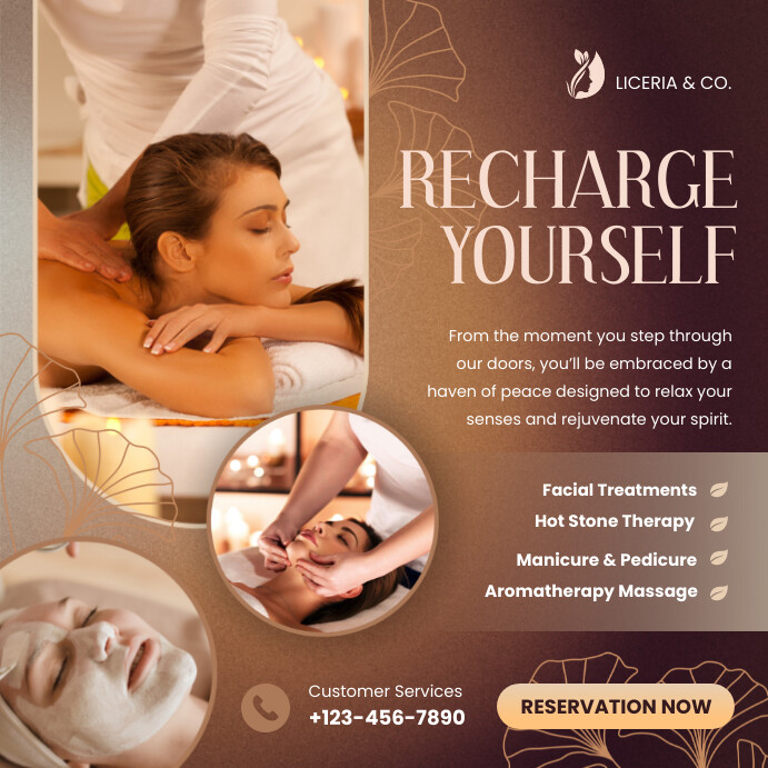 Copy of Professional Spa Promotion Instagram Post | PosterMyWall