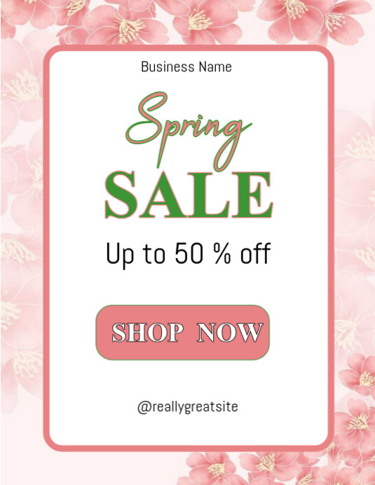 Copy of Professional Spring Sale Ad Flyer (us Letter) | PosterMyWall