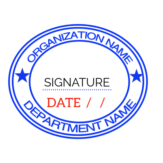 Professional Stamp SAMPLE Stamp design Template | PosterMyWall