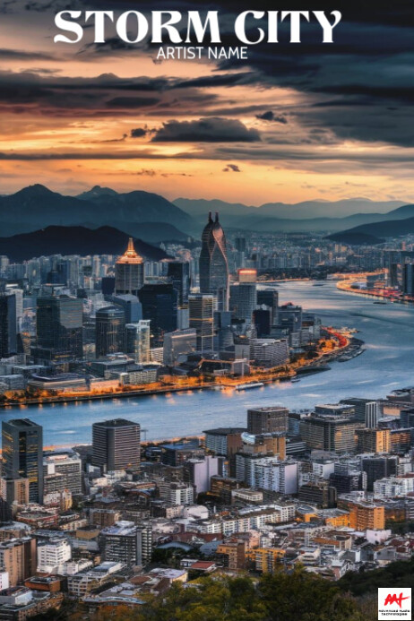 Copy of Professional Storm City Song Album Cover Poster | PosterMyWall