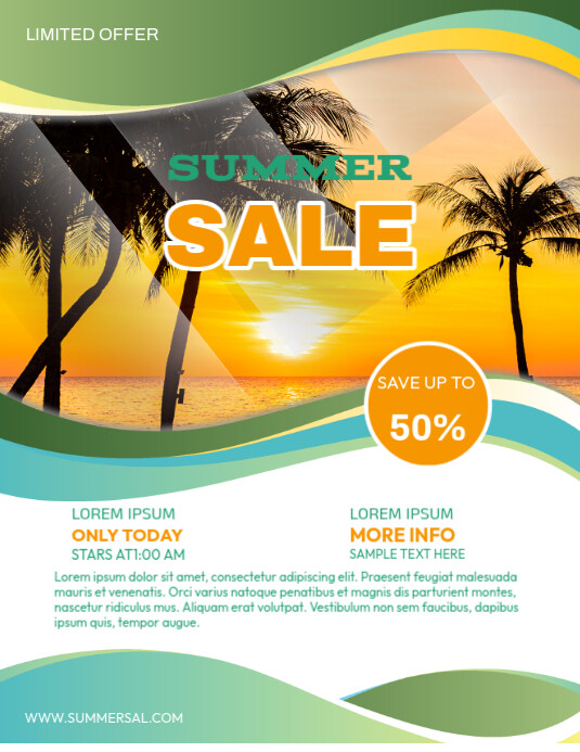 Professional Summer flyer template | PosterMyWall