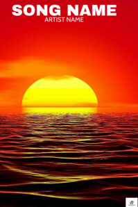 Professional Sunset Song Album Cover Poster Template | PosterMyWall