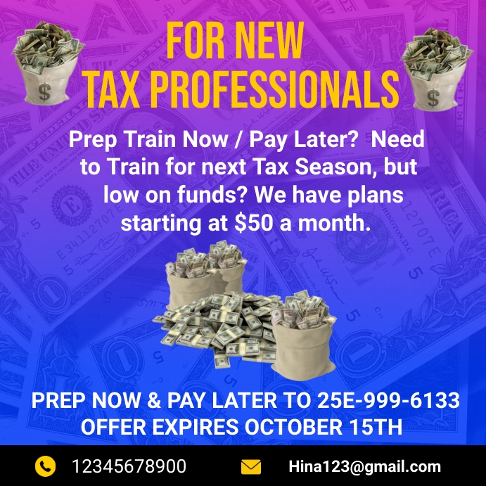 professional tax flyer Template | PosterMyWall