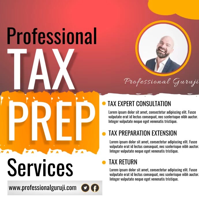Plantilla de professional tax prep | PosterMyWall