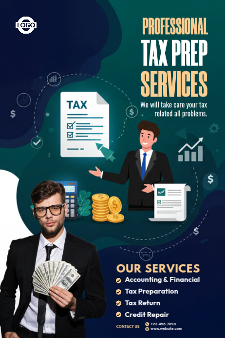 Copy of Professional Tax Prep Services | PosterMyWall