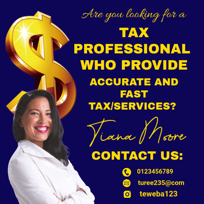 Plantilla de Professional Tax Service Instagram Post | PosterMyWall